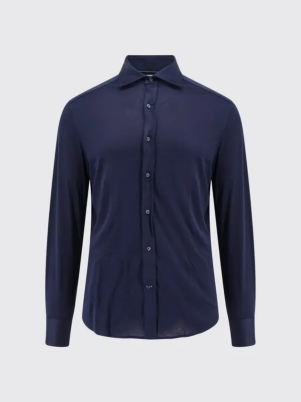 Brunello Cucinelli Slim Fit Cotton And Silk Shirt With French Collar