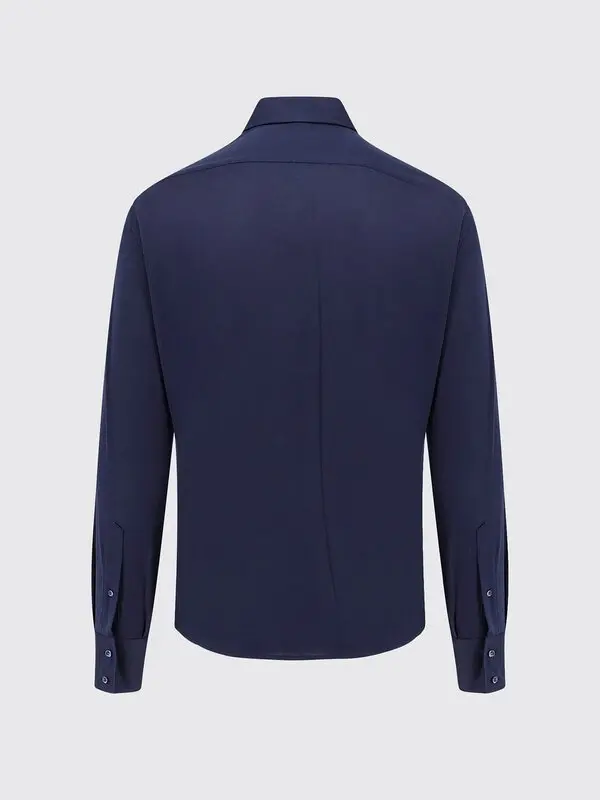 Brunello Cucinelli Slim Fit Cotton And Silk Shirt With French Collar