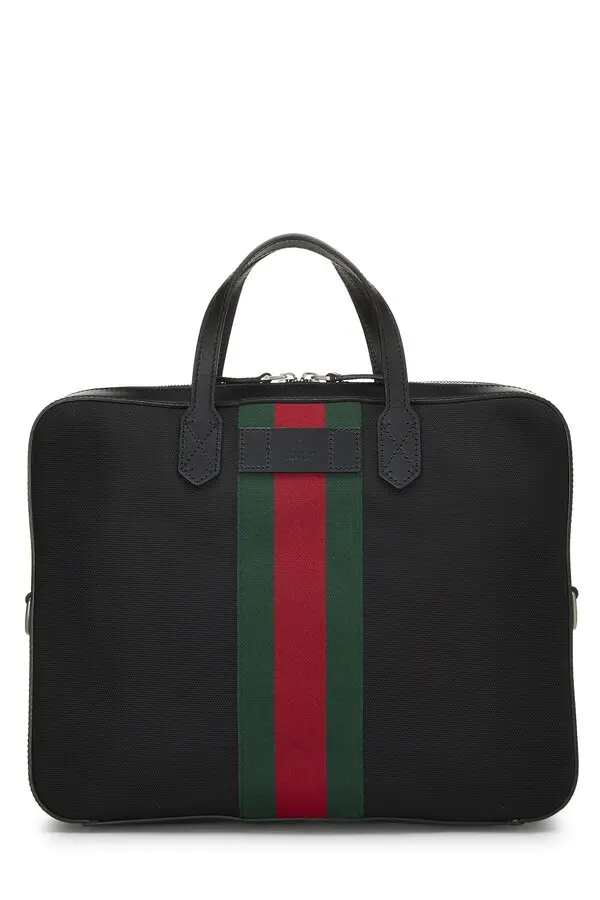 Gucci Techno Canvas Web Briefcase