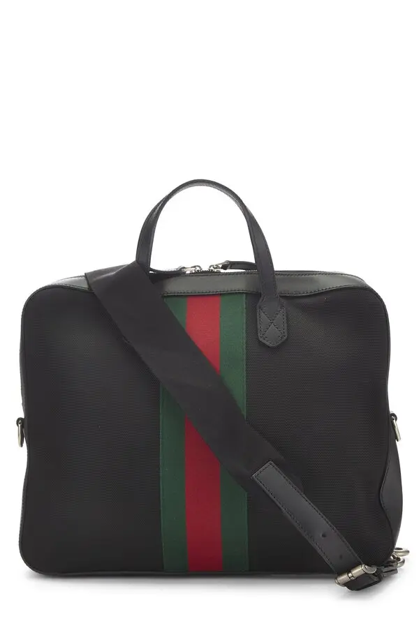 Gucci Techno Canvas Web Briefcase