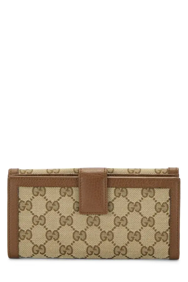 Gucci Original Gg Canvas Bamboo Tassel Wallet