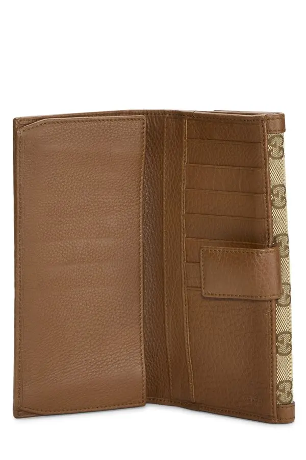 Gucci Original Gg Canvas Bamboo Tassel Wallet