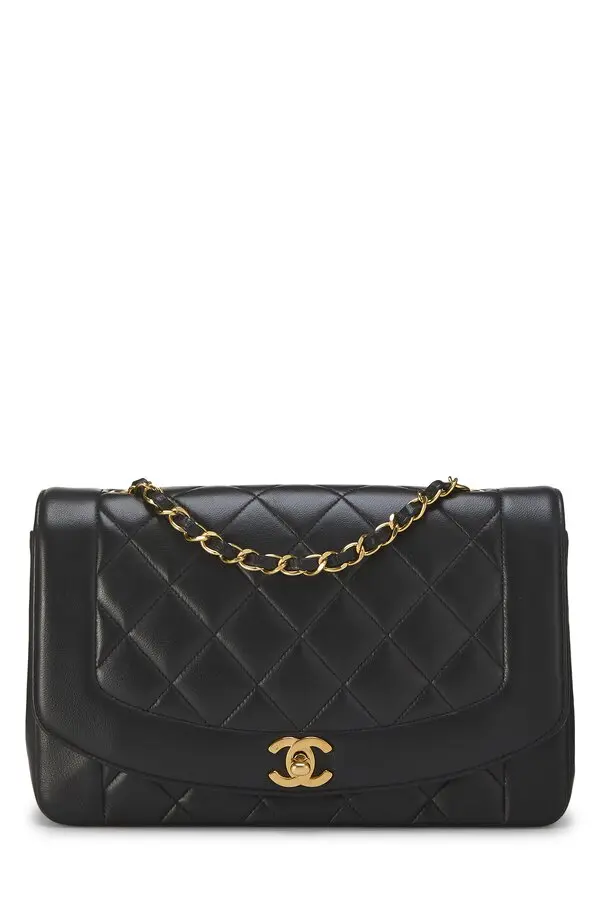 Chanel Quilted Lambskin Classic Flap Medium - Black