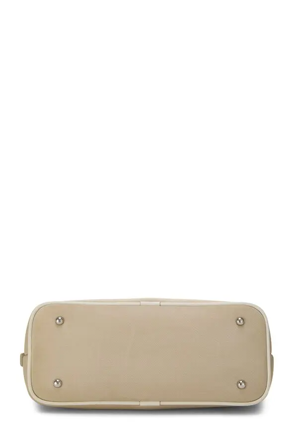 Burberry Nylon Check Satchel Shoulder Bag - Beige
