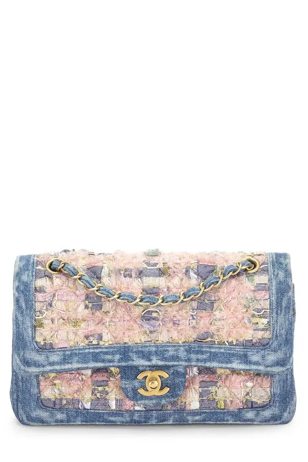 Chanel Classic Double Flap Medium Shoulder Bag - Pink