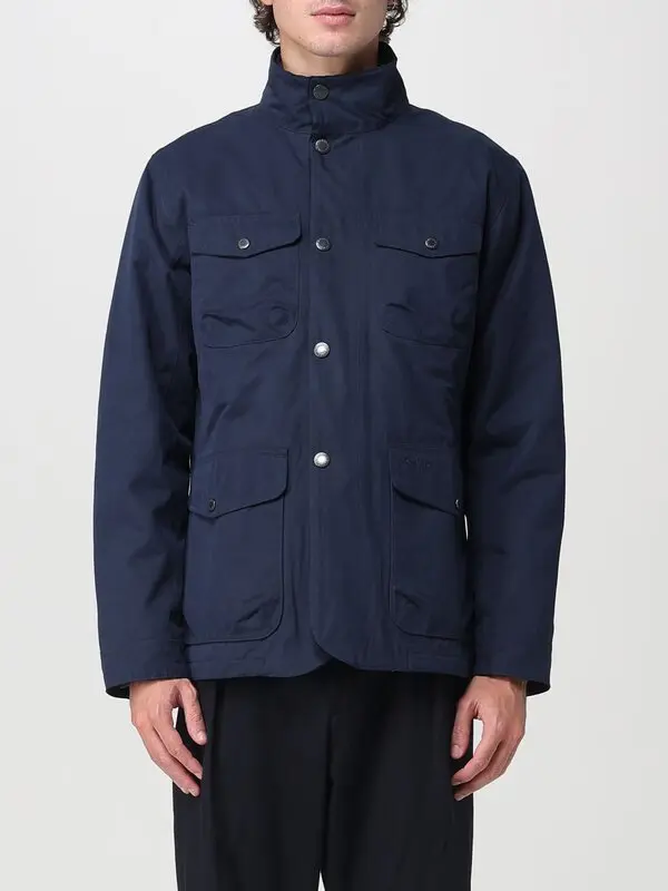 Barbour Waxed Cotton Jacket - Blue