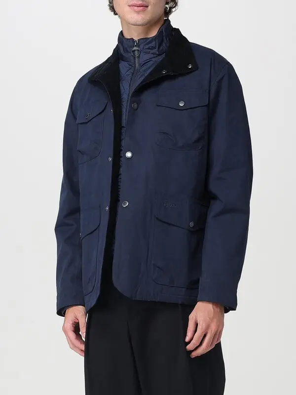 Barbour Waxed Cotton Jacket - Blue