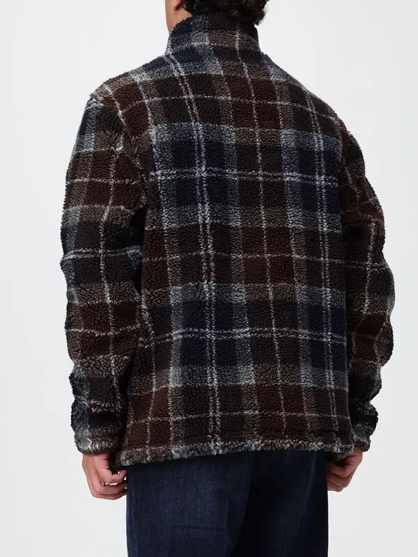 Barbour Tartan Fleece High Neck Zip Jacket - Brown
