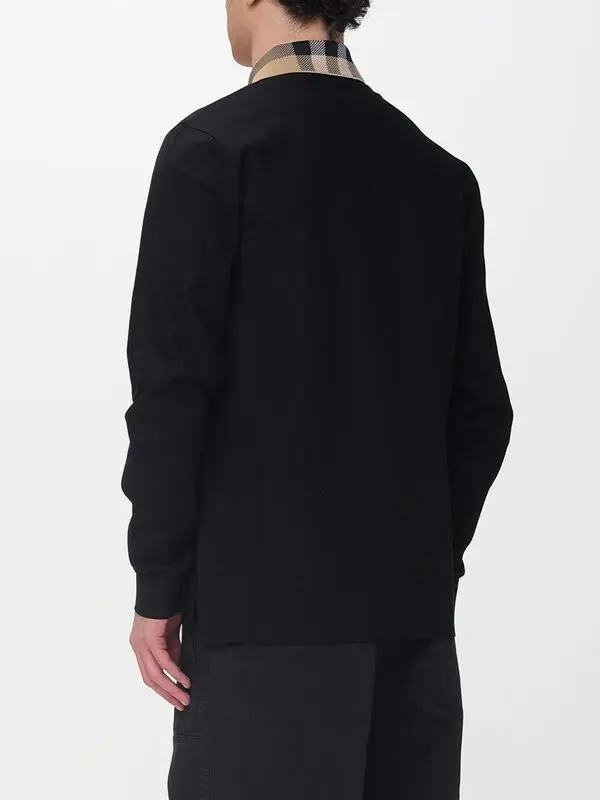 Burberry Cotton Polo Shirt - Black