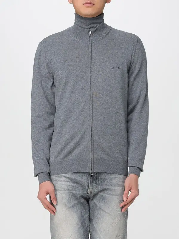BOSS Zip Up Sweater