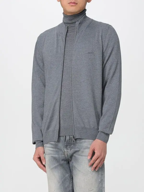 BOSS Zip Up Sweater
