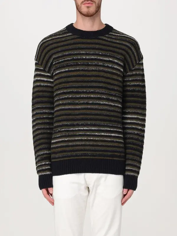 BOSS Striped Crew Neck Sweater