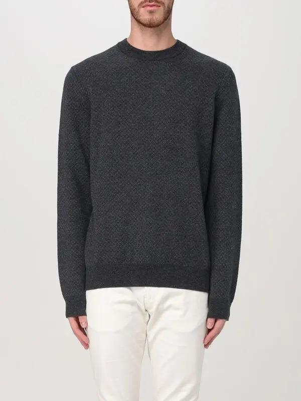 BOSS Geometric Print Pullover Sweater
