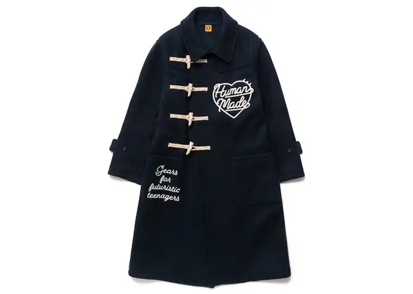 HUMAN MADE Duffle Coat - Navy Blue