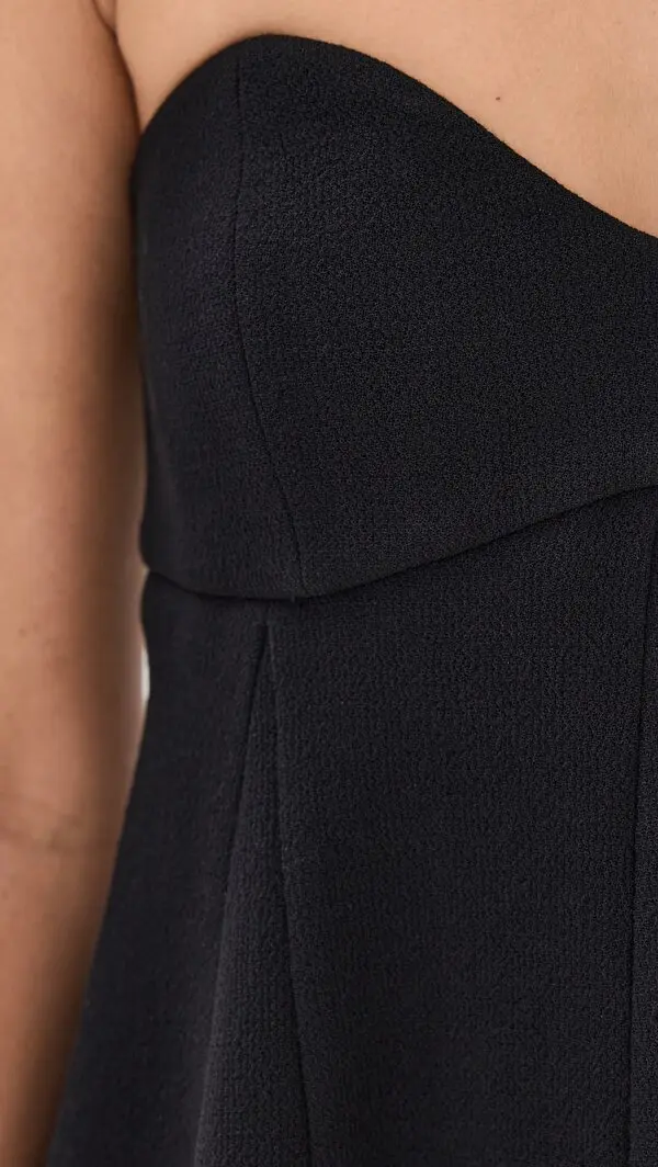 Tibi Melee Crepe Strapless Top