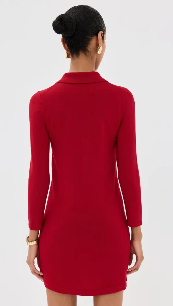 luell regenerative merino polo mini dress Luell Regenerative Merino Polo Mini Dress