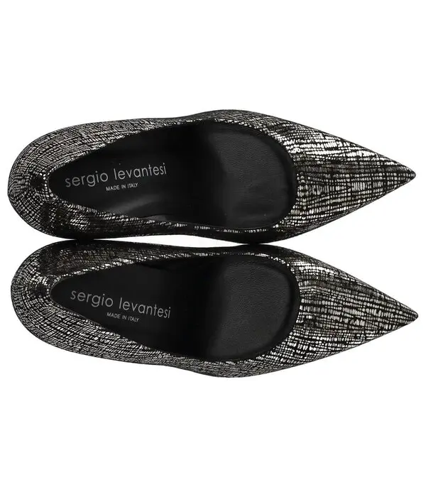SERGIO LEVANTESI Musa Leather Pumps - Black