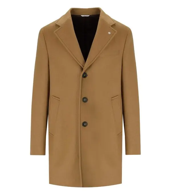MANUEL RITZ Single-breasted Coat - Beige