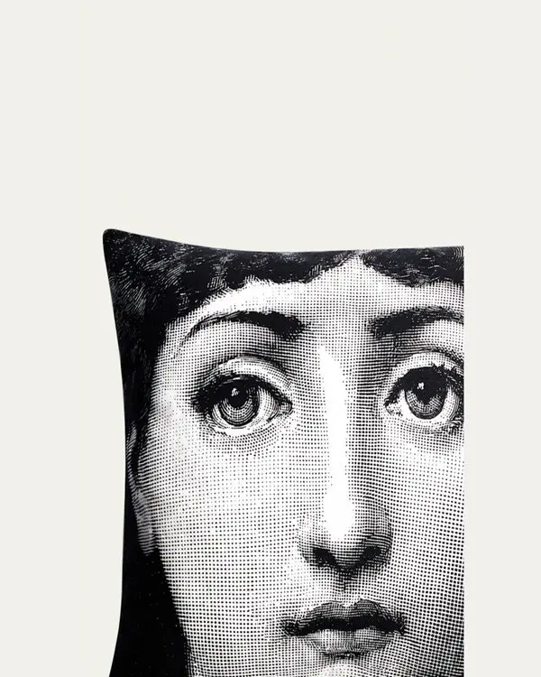 FORNASETTI Tema E Variazioni N.1 Cushion, 15" Square - Blackwhite