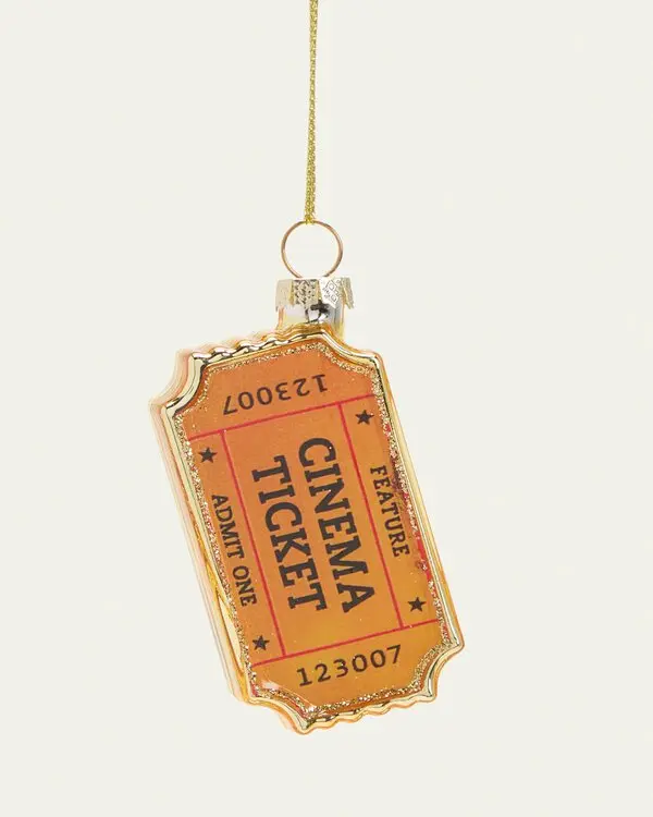 CODY FOSTER & CO Cinema Ticket Ornat - Multi