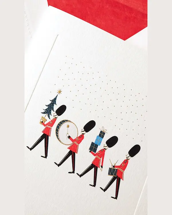 Smythson Royal Guard Folded Cards, Set Of 10