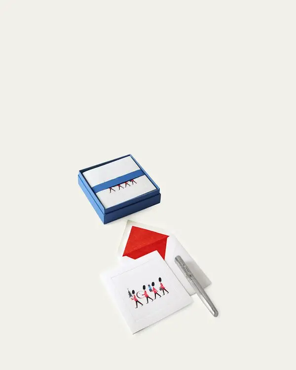 Smythson Royal Guard Folded Cards, Set Of 10