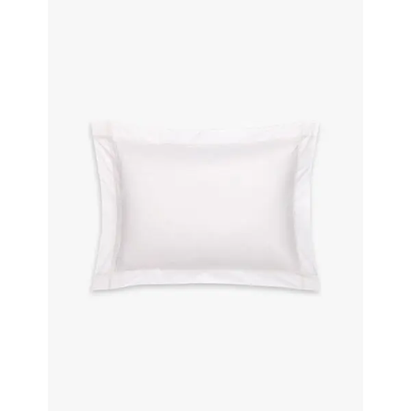 YVES DELORME Athena Bourdon-stitch Oxford Pima-cotton Pillow Case - Dune