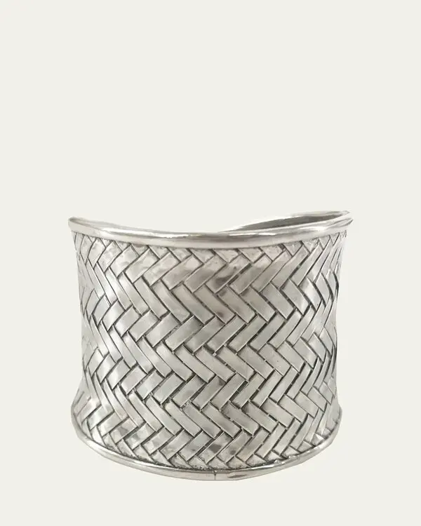 NOMI K Silvertone Cuff Napkin Rings, Set Of 4