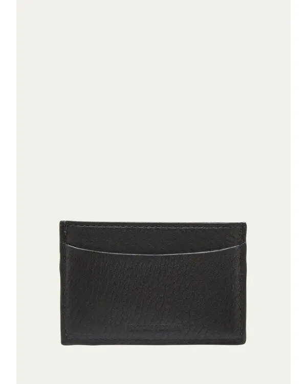 GRAPHIC IMAGE Leather Slim Card Case - Black