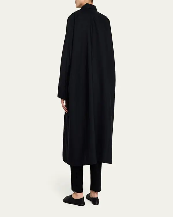 Issey Miyake Oversized Trench Coat - Black | Editorialist