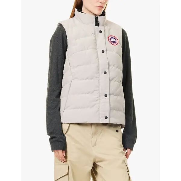 Canada Goose Freestyle Funnel-neck Brand-patch Shell Gilet - Limestone