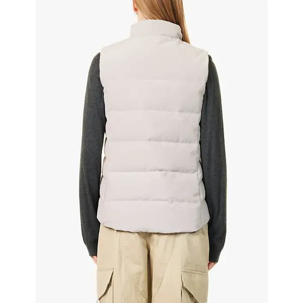 Canada Goose Freestyle Funnel-neck Brand-patch Shell Gilet - Limestone