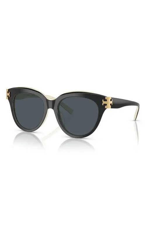 Tory Burch 53mm Phantos Sunglasses - Black/ivory