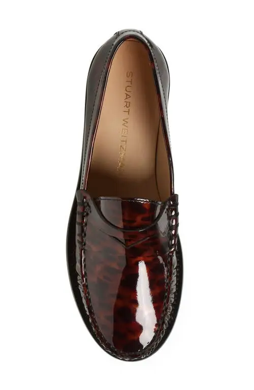 STUART WEITZMAN Lottie Loafer - Dark Brown