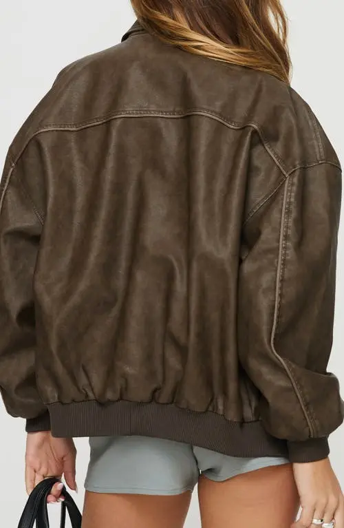 Princess Polly Goldsmith Faux Leather Jacket