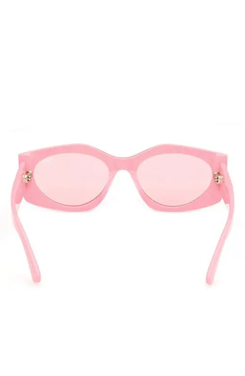 Emilio Pucci Geometric Sunglasses - Shiny Pink / Bordeaux
