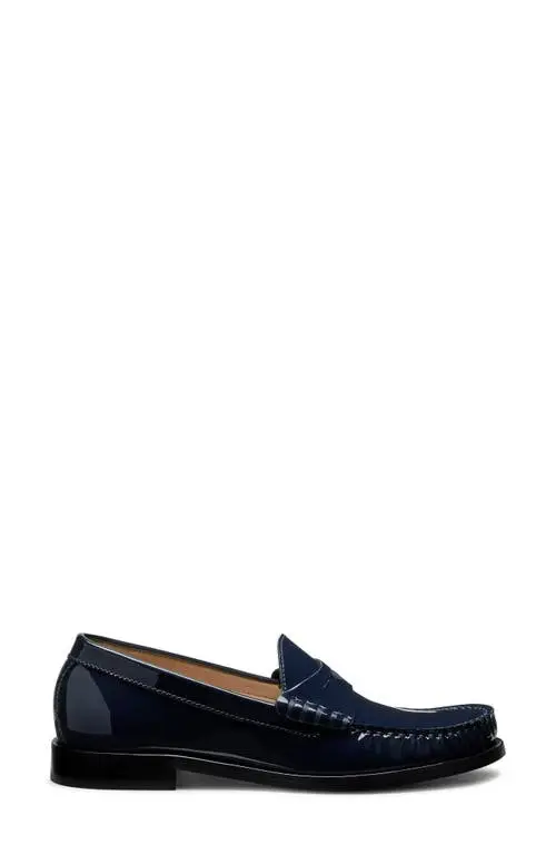 STUART WEITZMAN Lottie Penny Loafer - Nice Blue Patent