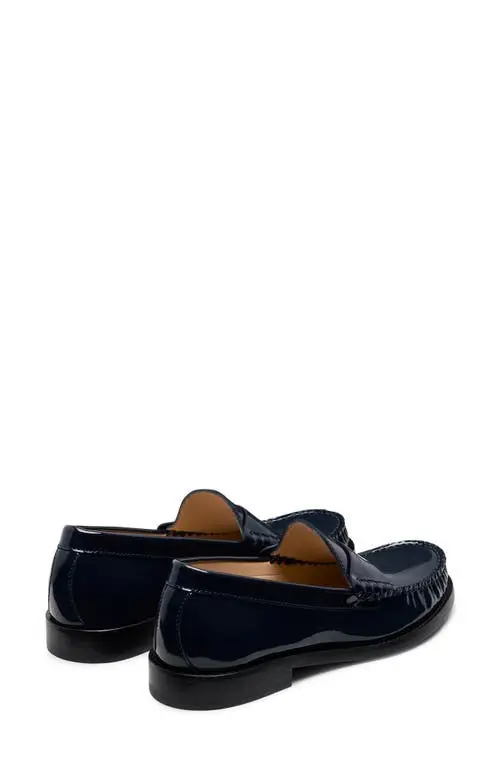STUART WEITZMAN Lottie Penny Loafer - Nice Blue Patent