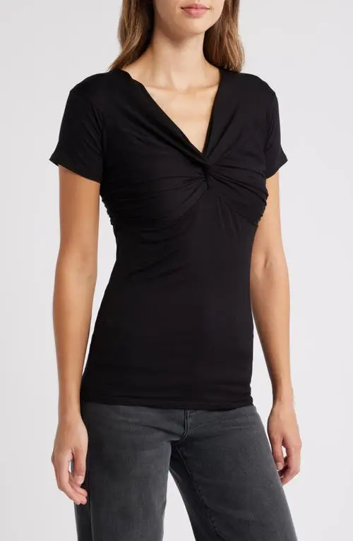 Loveappella Twist Detail Stretch Top