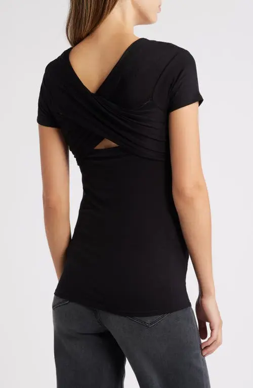 Loveappella Twist Detail Stretch Top