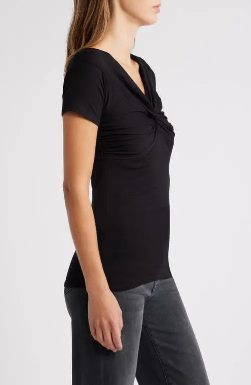 Loveappella Twist Detail Stretch Top