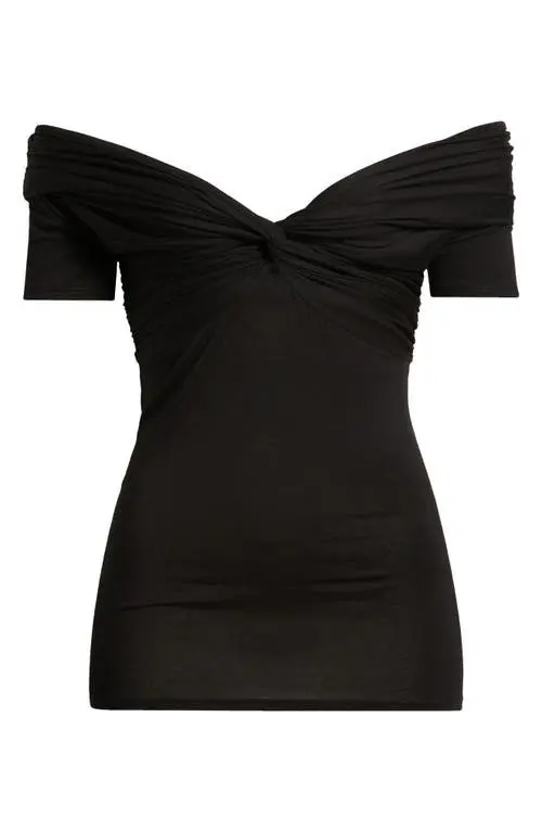 Loveappella Twist Detail Stretch Top
