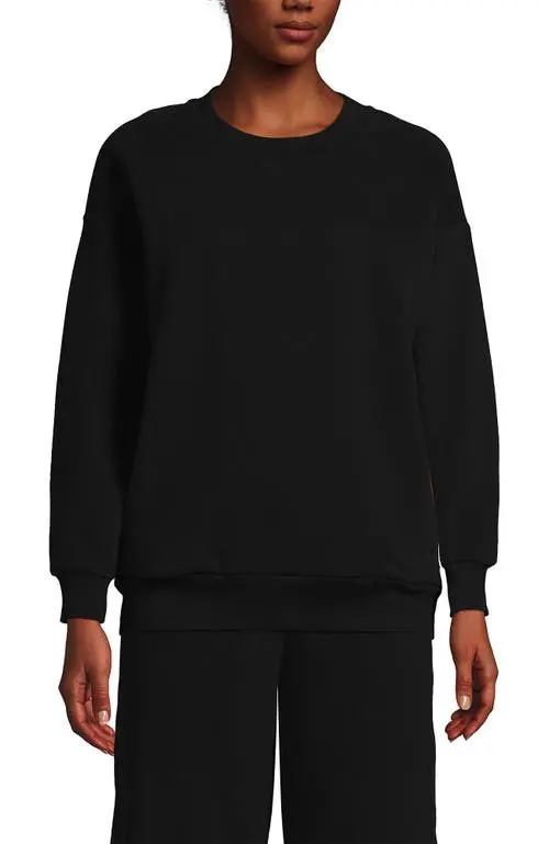 LANDS' END Relaxed Long Sleeve Crew Neck Sweatshirt