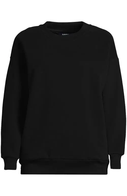 LANDS' END Relaxed Long Sleeve Crew Neck Sweatshirt