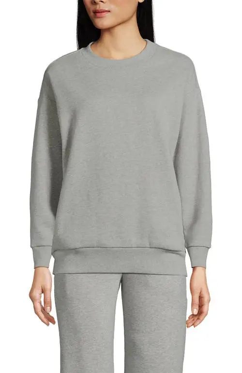 LANDS' END Relaxed Long Sleeve Crew Neck Sweatshirt