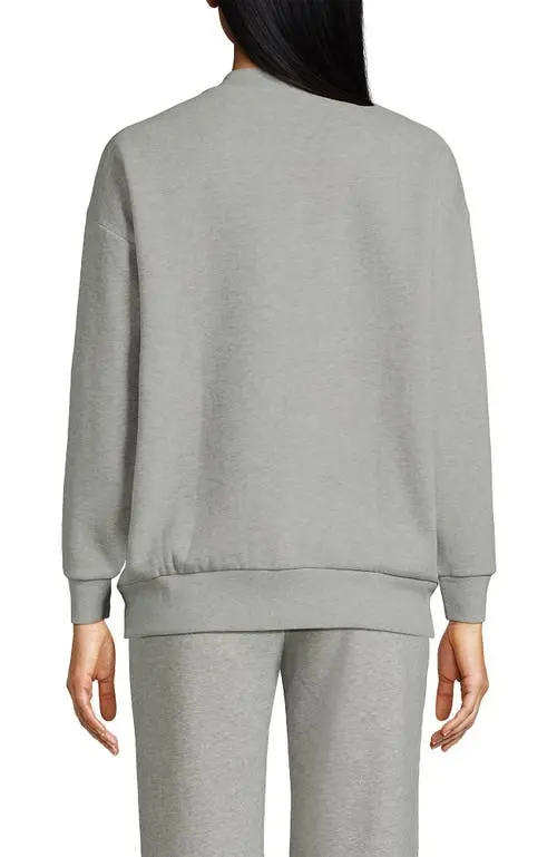 LANDS' END Relaxed Long Sleeve Crew Neck Sweatshirt