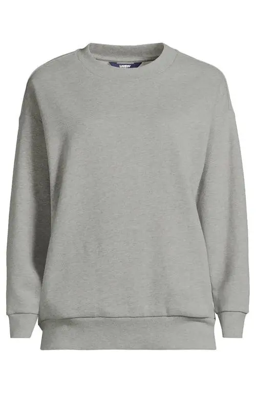 LANDS' END Relaxed Long Sleeve Crew Neck Sweatshirt