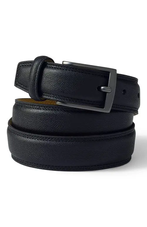 LANDS' END Glove Leather Belt - Black Pebble