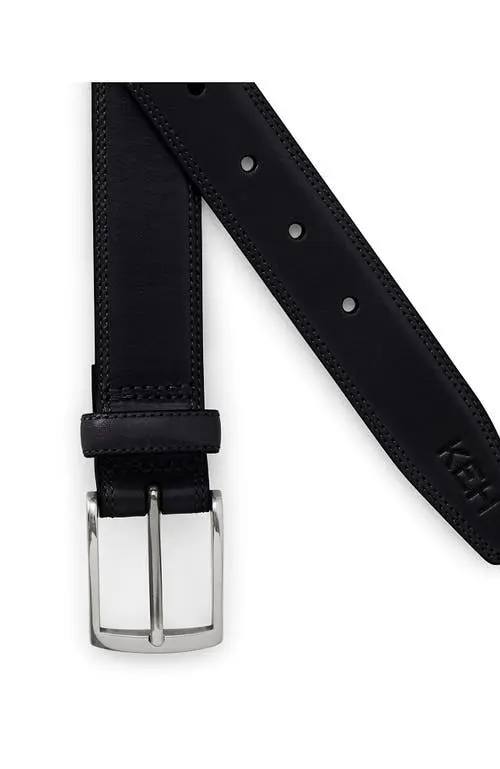 LANDS' END Glove Leather Belt - Black