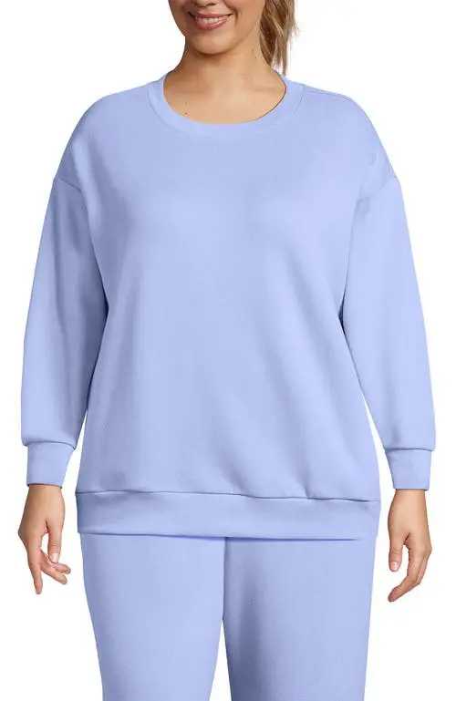 LANDS' END Relaxed Long Sleeve Crew Neck Sweatshirt